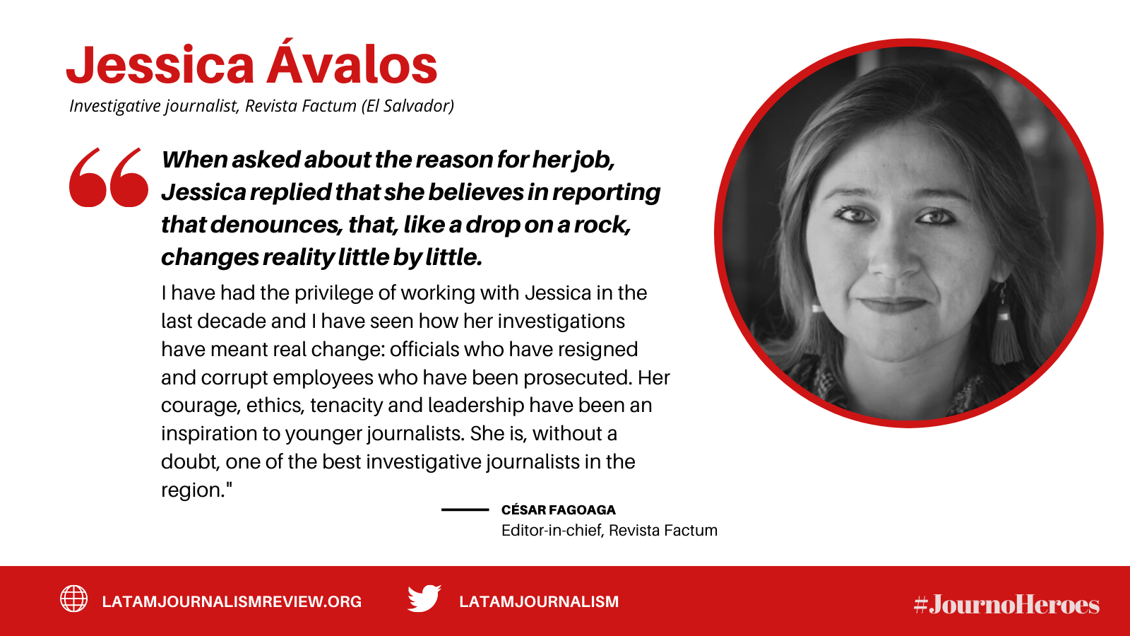 See which brave Latin American journalists were named as #JournoHeroes